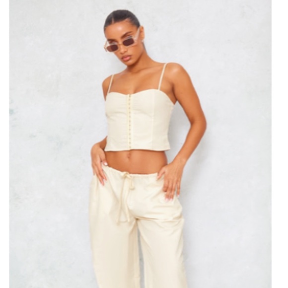 PrettyLittleThing | Tops | Pretty Little Thing Cream Set | Poshmark